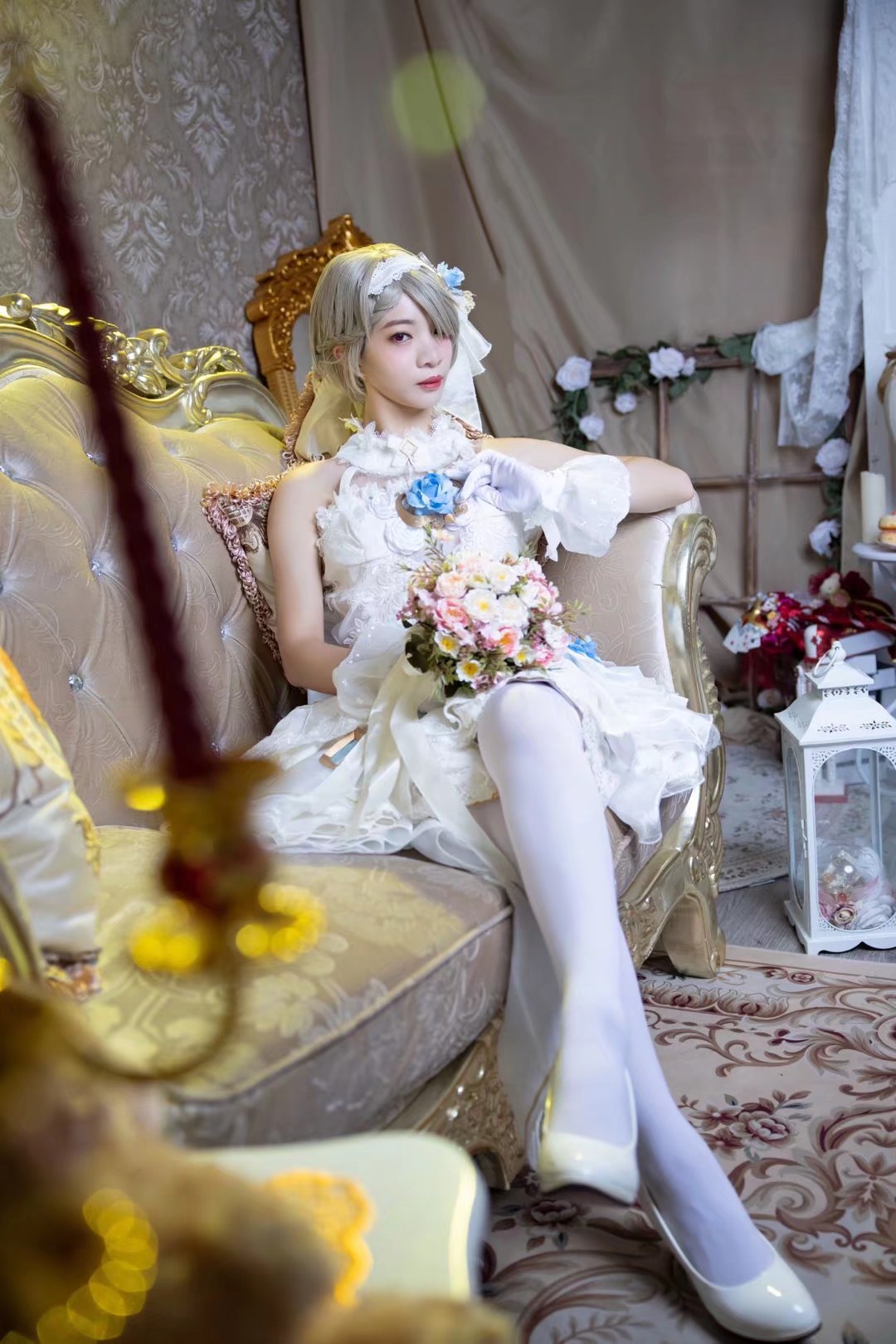 【崩坏3】丽塔•洛丝薇瑟 蔷薇誓言cosplay 次元岛
